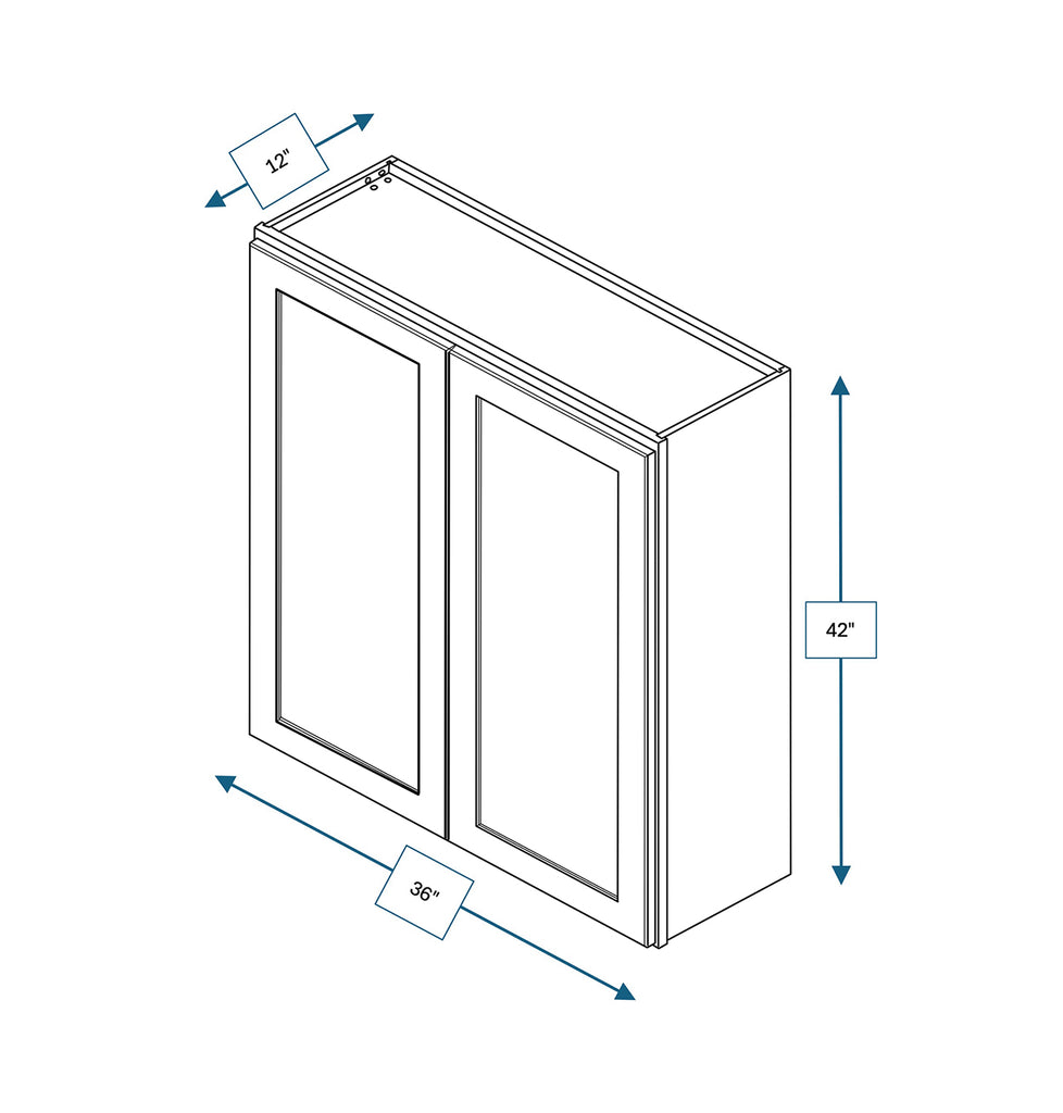 Nantucket Bluff Shaker 36 in. x 42 in. Wall Cabinet | Cabinets To Go