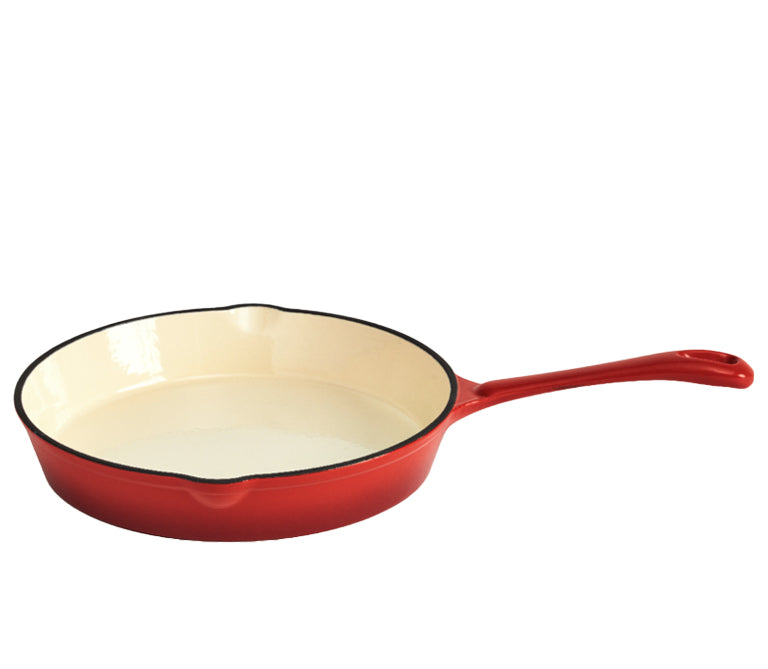 Enameled Cast Iron 8" Skillet - Red | Cabinets To Go