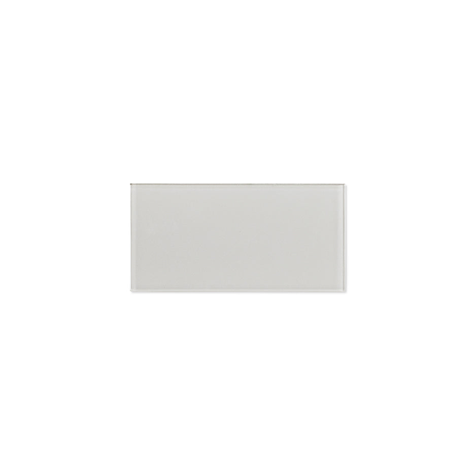 Light Gray Glass Subway Tile